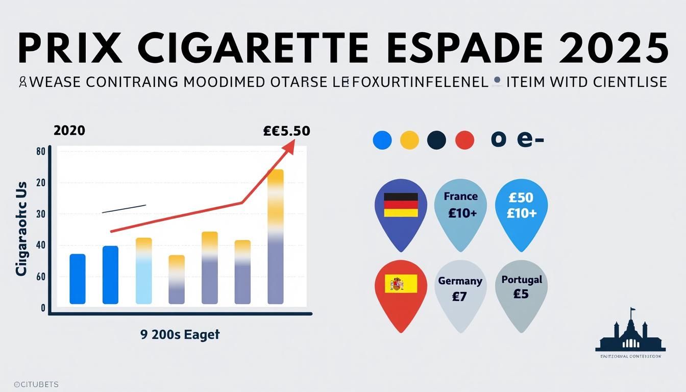 Prix cigarette Espagne 2025 : tarifs, évolution et comparatif actualisé